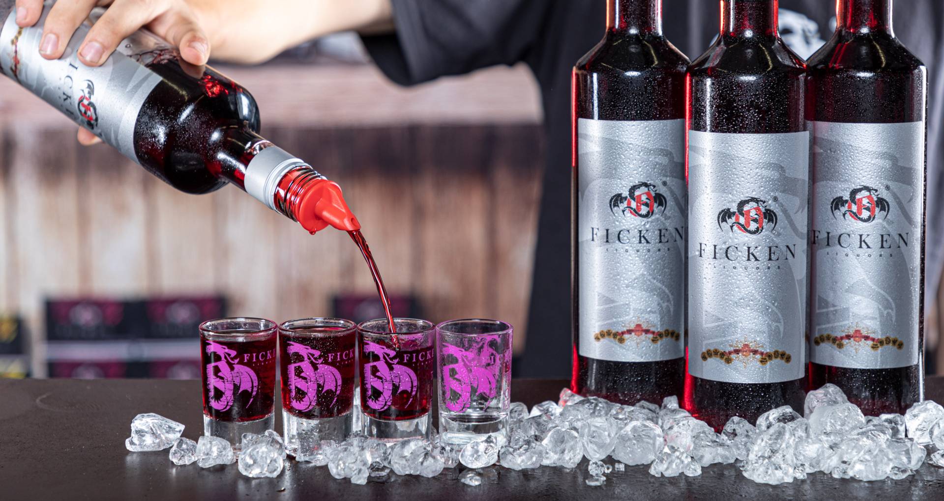 FICKEN Likör 0,7l · Party Kneipe Bar